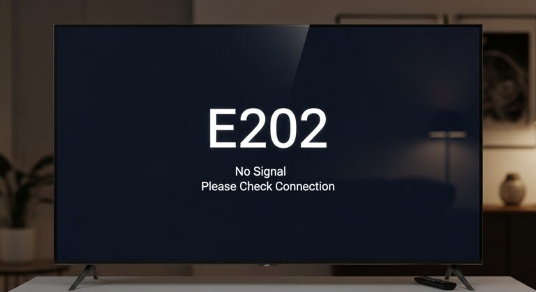 テレビにE202が！急に受信できない原因と直し方 | かちおテック
